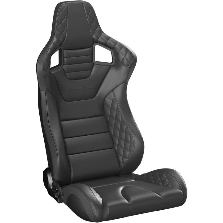 Corbeau Challenger Sportline RRS Reclining Seats; Black Vinyl Diamond ...