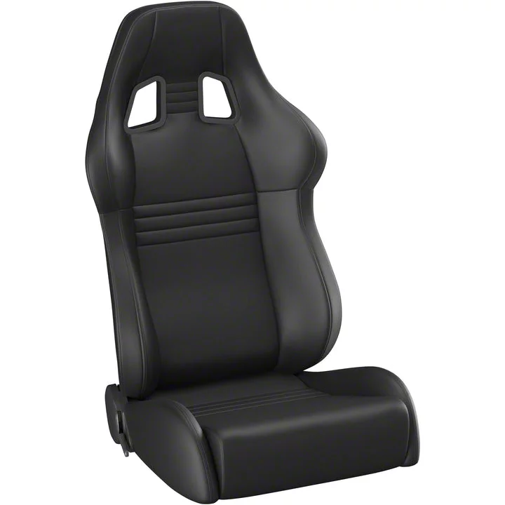 Corbeau Corvette A4 Racing Seats with Seat Heater; Black Leather; Pair ...
