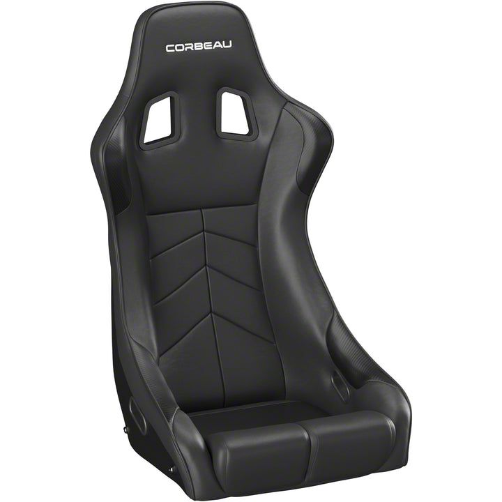 Corbeau Corvette DFX Racing Seat; Black Vinyl 34902 (Universal; Some ...