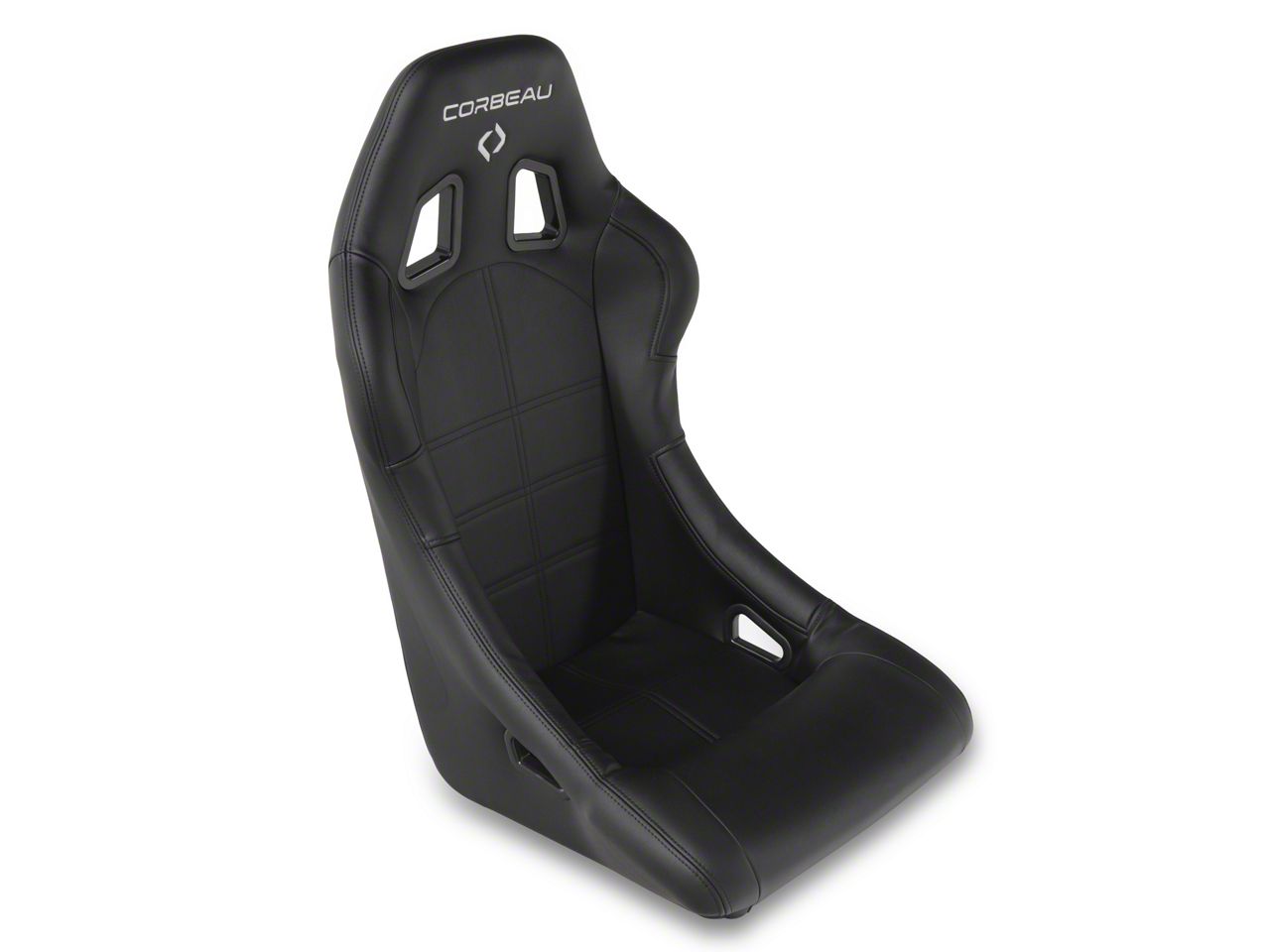 Corbeau Mustang Forza Racing Seat; Black Vinyl 29102 (79-26 Mustang ...