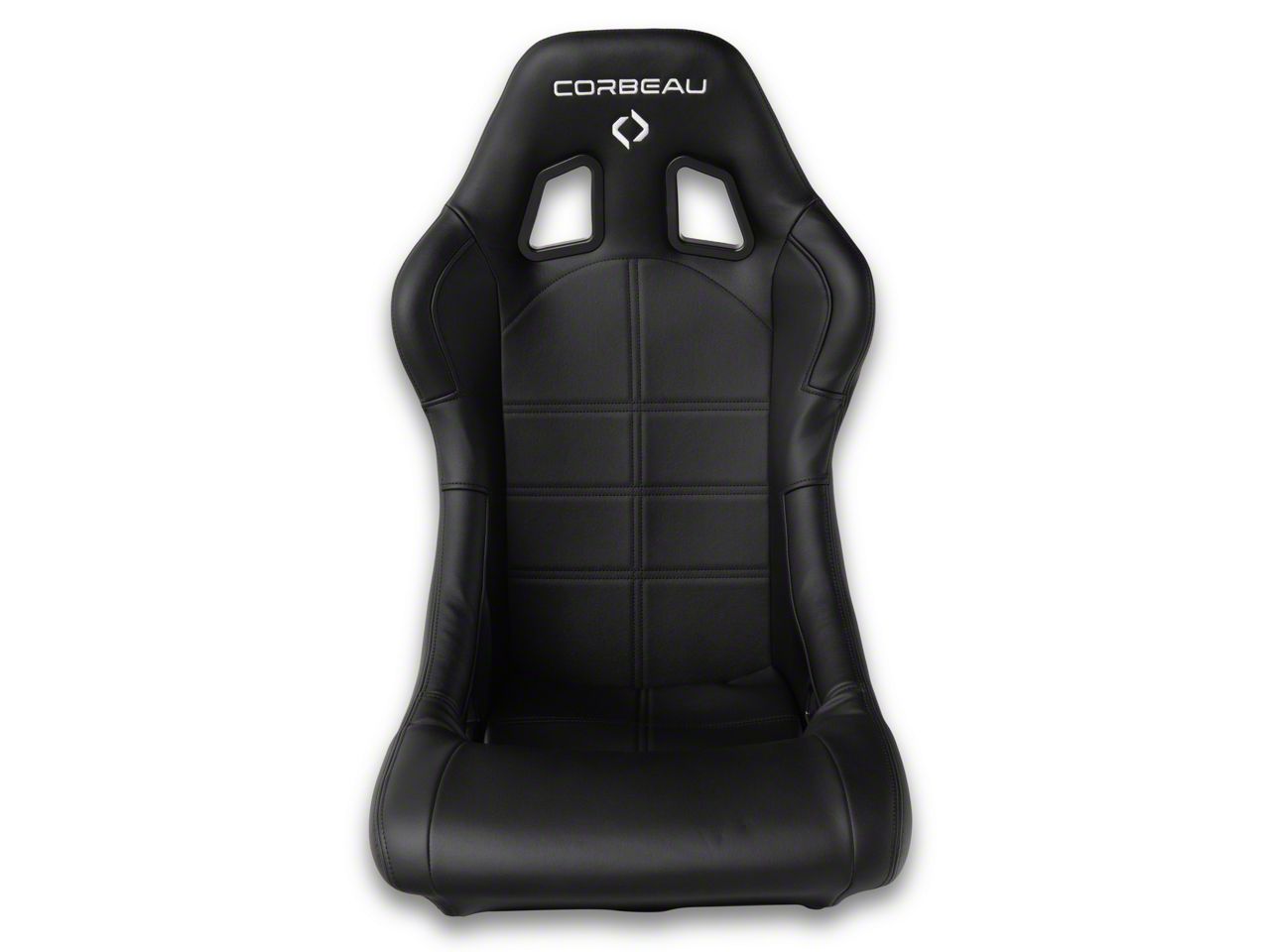 Corbeau Mustang Forza Racing Seat; Black Vinyl 29102 (79-24 Mustang ...