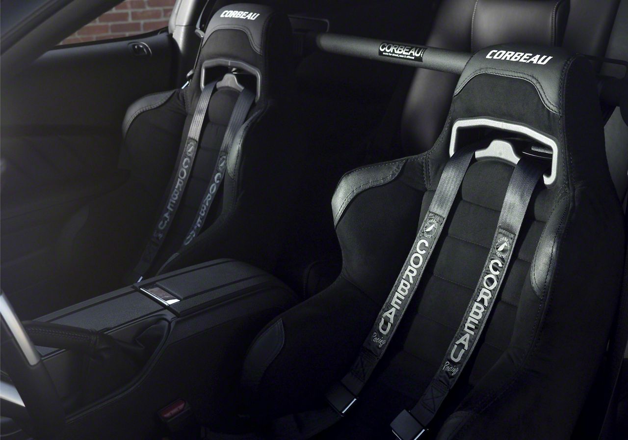 Corbeau Mustang Seat Belt Harness Bar HB0508M (05-14 Mustang Coupe ...