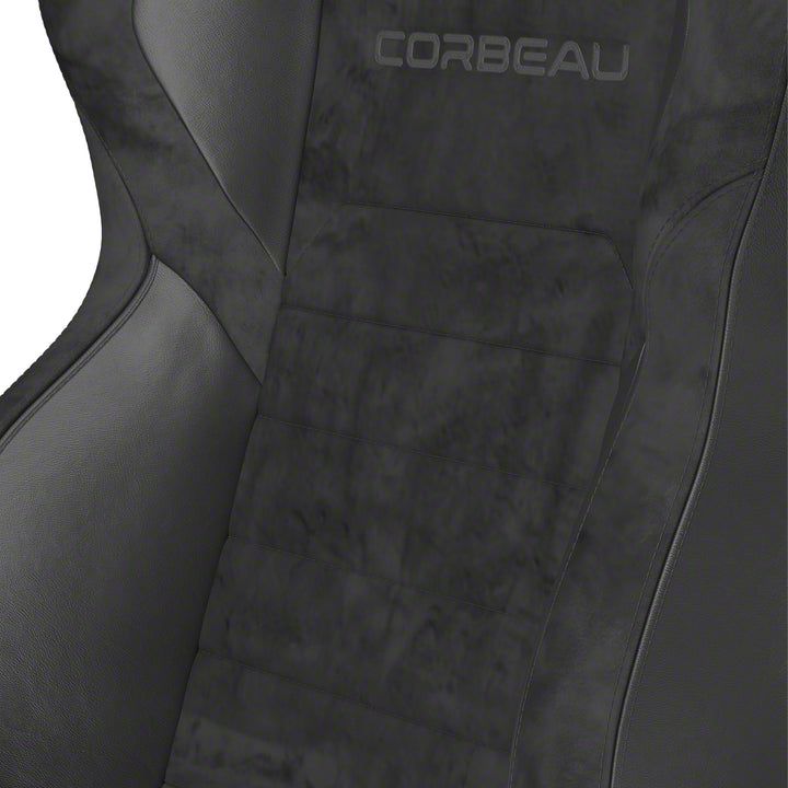 Corbeau Mustang LG1 Racing Seats; Black Suede; Pair S25501 (Universal ...