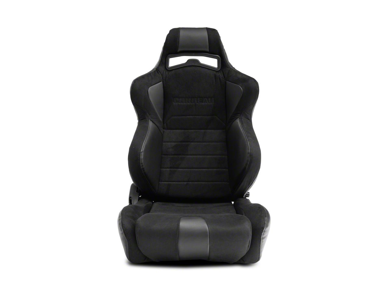 Corbeau Mustang LG1 Racing Seats; Black Suede; Pair S25501 (Universal ...
