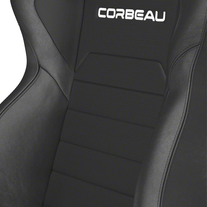 Corbeau Mustang LG1 Wide Racing Seats; Black Cloth; Pair 25501WPR ...