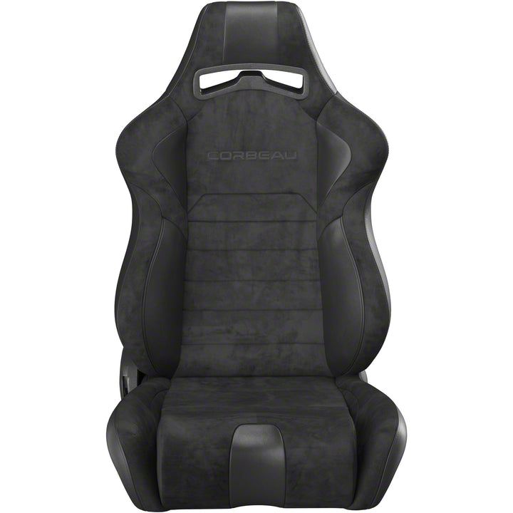 Corbeau Mustang LG1 Wide Racing Seats; Black Suede; Pair S25501WPR ...