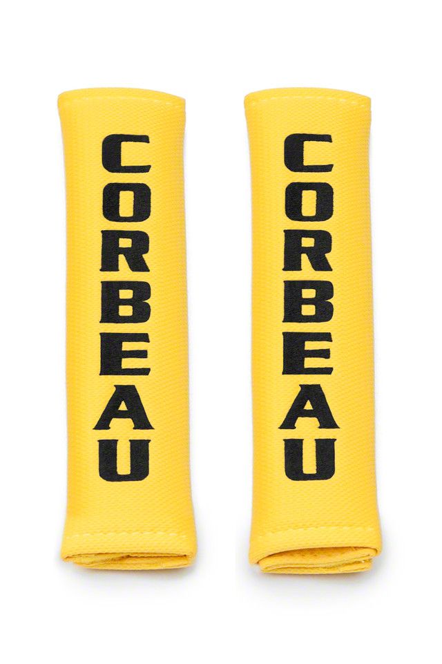 Corbeau Mustang Seat Harness Pads; Yellow; 2-Inch 40403 (Universal ...