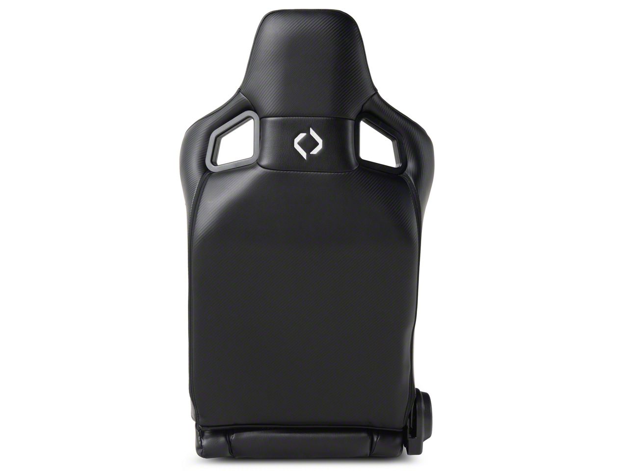 Corbeau Mustang Sportline RRB Reclining Seats; Black Vinyl/Carbon Vinyl ...