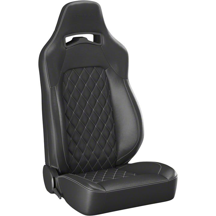 Corbeau Mustang Trailcat Reclining Seats with Inflatable Lumbar; Black ...