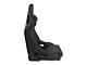 Corbeau Mustang Sportline RRB Reclining Seats; Black Vinyl/Carbon Vinyl ...