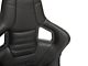 Corbeau Mustang Sportline RRB Reclining Seats; Black Vinyl/Carbon Vinyl ...