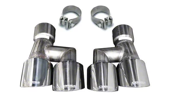 Corsa Performance Mustang Quad 4-Inch Twin Pro Series Exhaust Tips ...