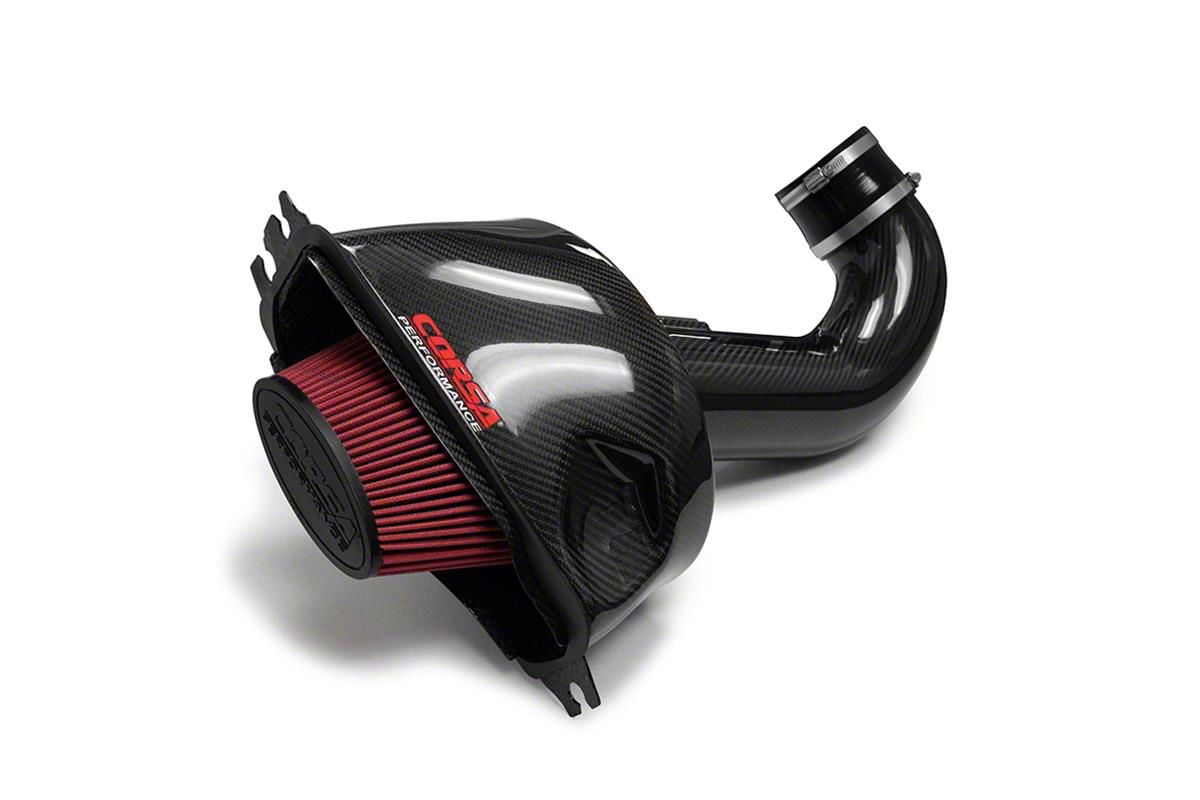 Corsa Performance Corvette Closed Box Cold Air Intake with Black ...