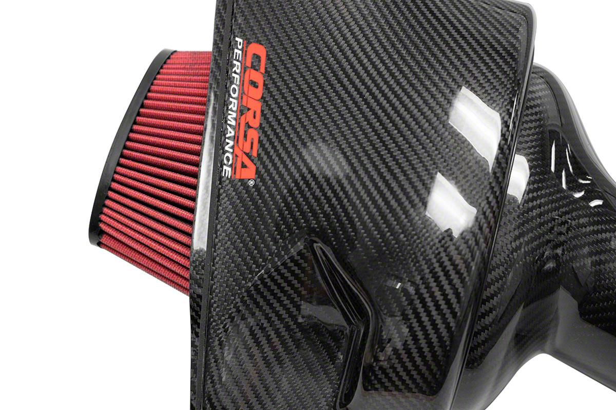 Corsa Performance Corvette Closed Box Cold Air Intake with Black ...