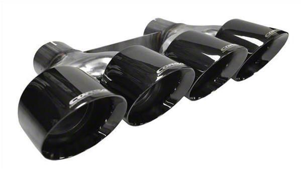 Corsa Performance Corvette Quad Twin Pro Series Exhaust Tips; 4.50-Inch ...