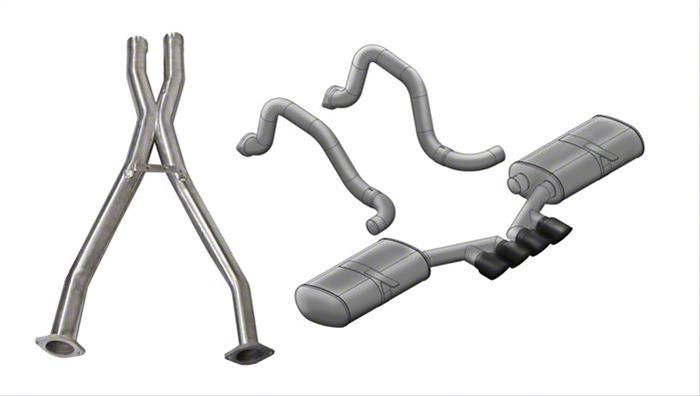 Corsa Performance Corvette Sport Tigershark Cat-Back Exhaust with Black ...