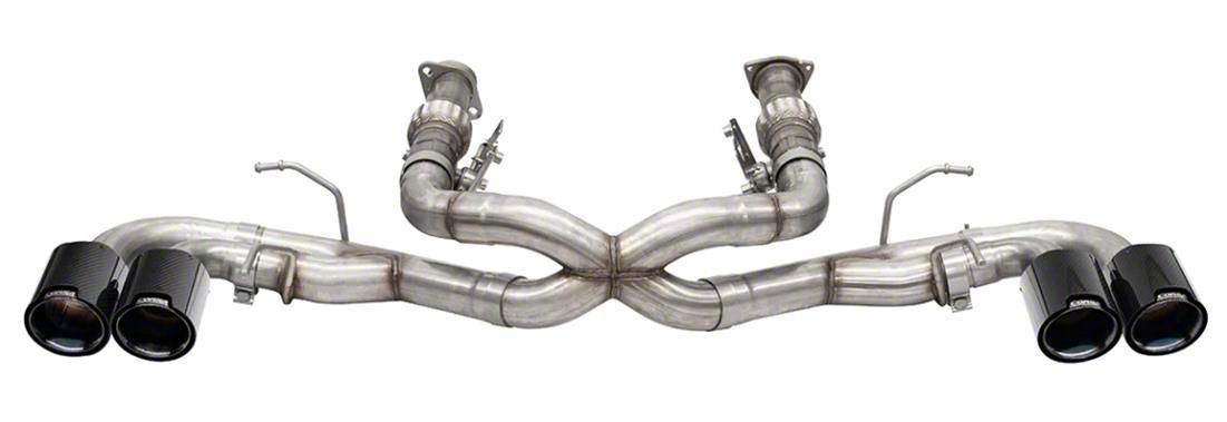 Corsa Performance Corvette Track Series Cat-Back Exhaust with Black ...