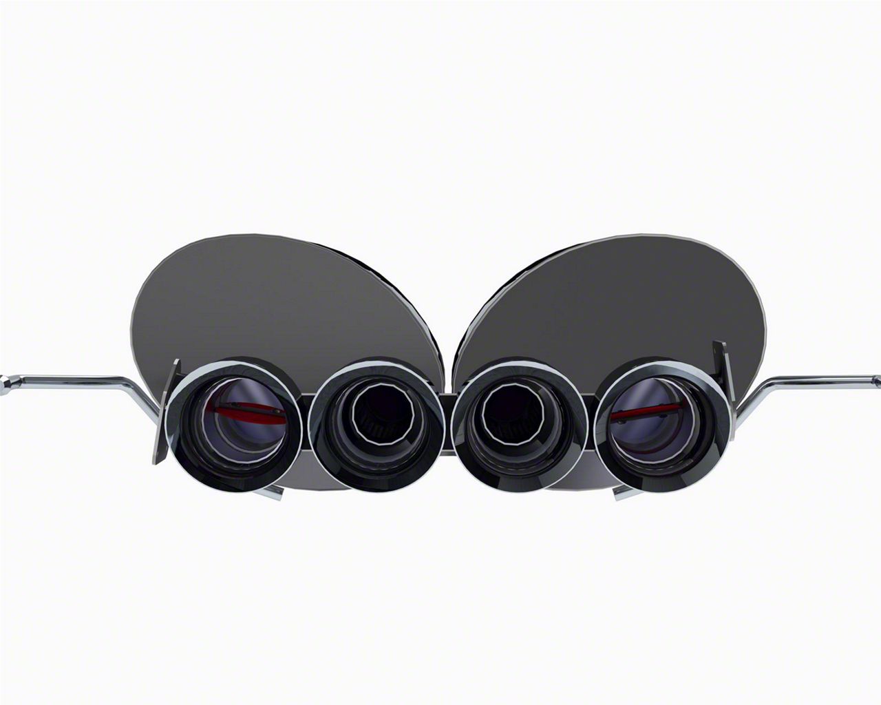Corsa Performance Corvette Variable Axle-Back Exhaust with Polished ...