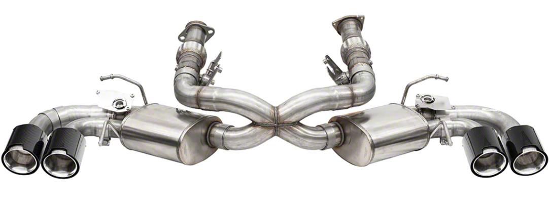 Corsa Performance Corvette Variable Cat-Back Exhaust with Polished ...