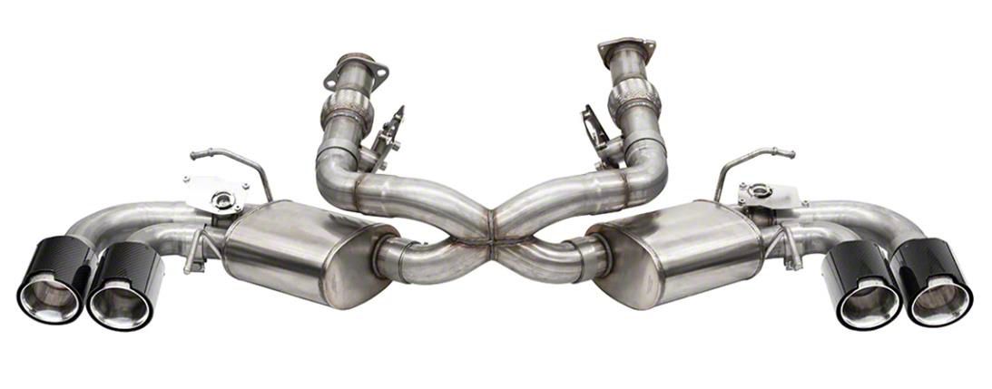 Corsa Performance Corvette Variable Cat-Back Exhaust with Polished ...