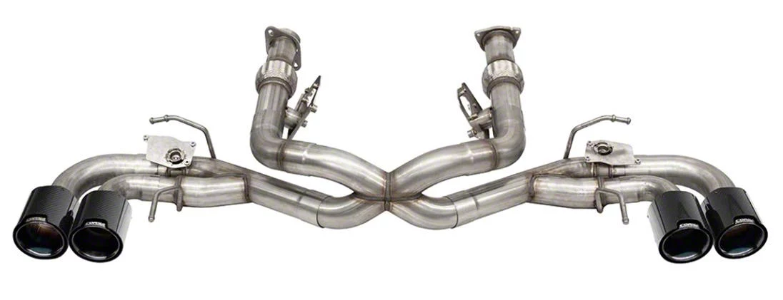 Corsa Performance Corvette Xtreme Cat-Back Exhaust with Black Carbon ...