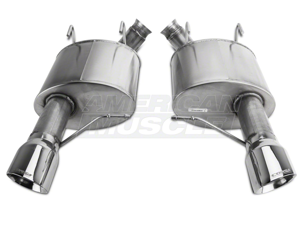 Corsa Performance Mustang Sport Axle-Back Exhaust with Polished Tips 14316 (11-14 Mustang GT; 12 ...