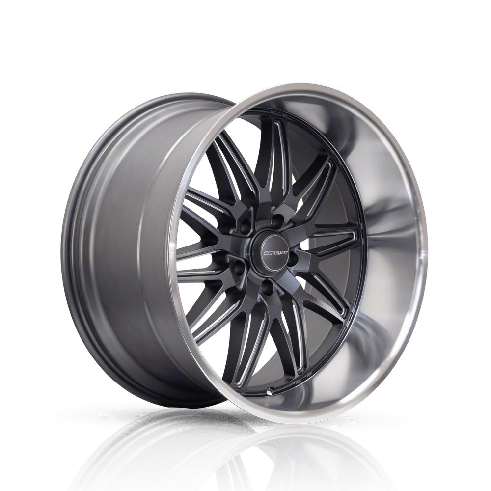 Corsart Camaro Alcatraz Matte Gunmetal Milled with Diamond Cut Lip ...