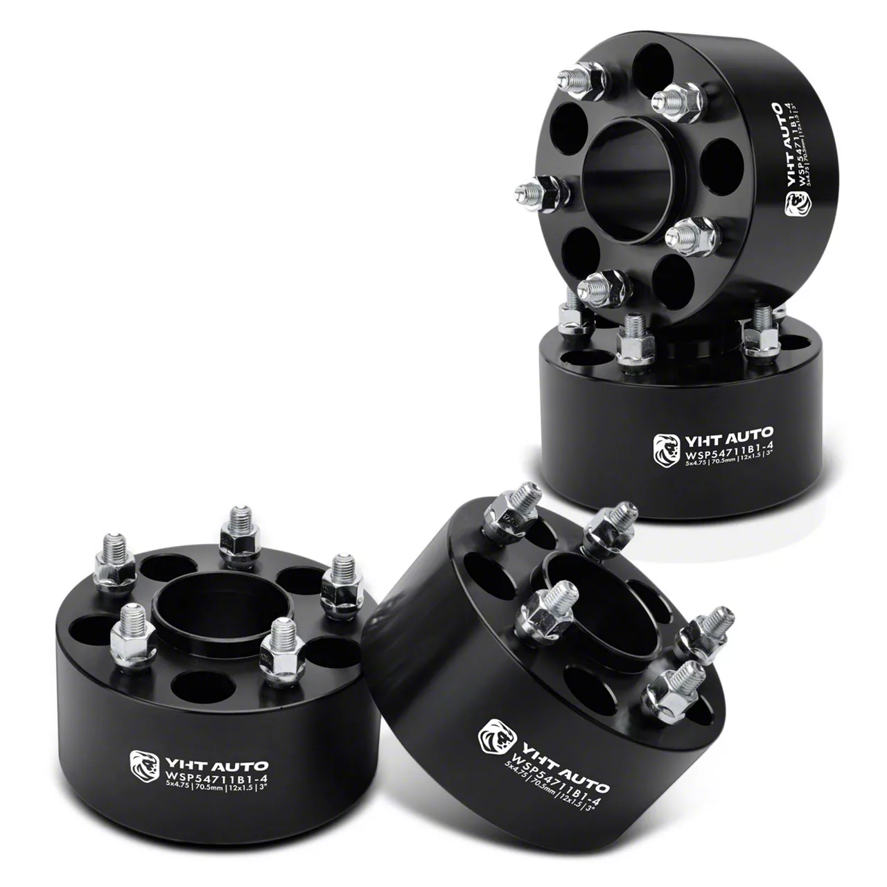 Corvette 3-Inch 5-Lug Wheel Spacers; Black; Set of Four (84-96 Corvette ...