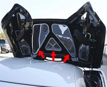 Corvette 3-Piece Convertible Lid Panel with Brushed Frame and Stainless ...