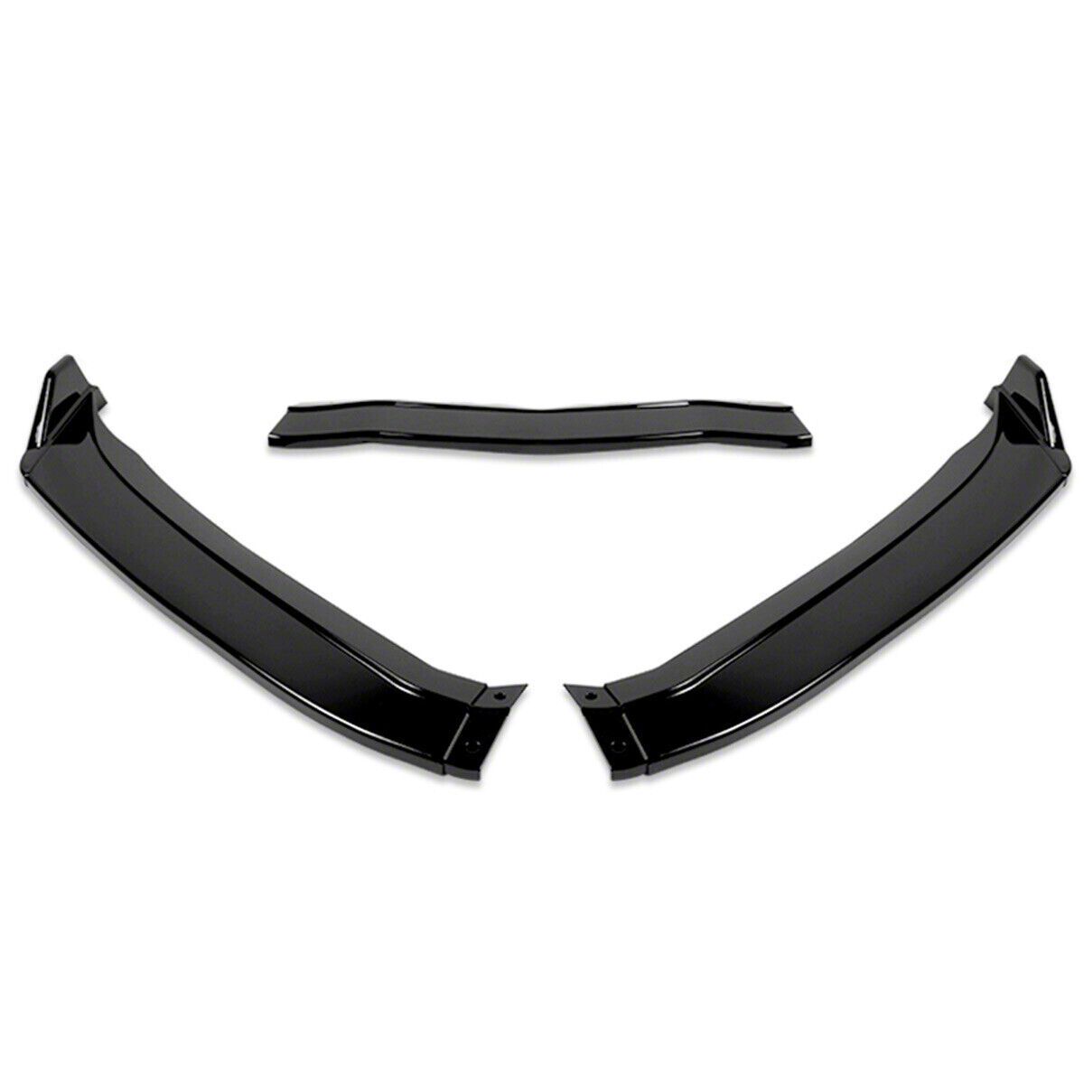 Corvette 3-Piece Style Chin Spoiler; Gloss Black (14-19 Corvette C7 ...