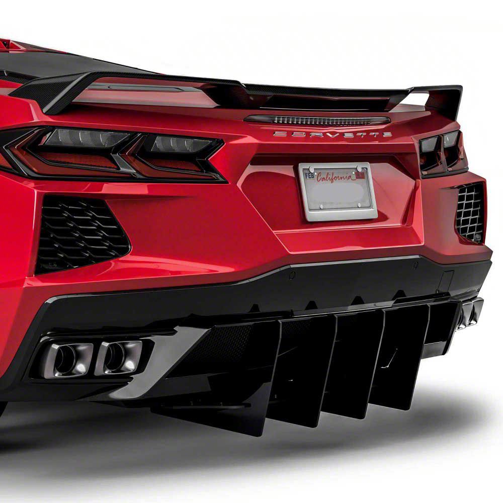 Corvette 328LV Rear Diffuser; Carbon Flash Metallic Vinyl (20-25 ...