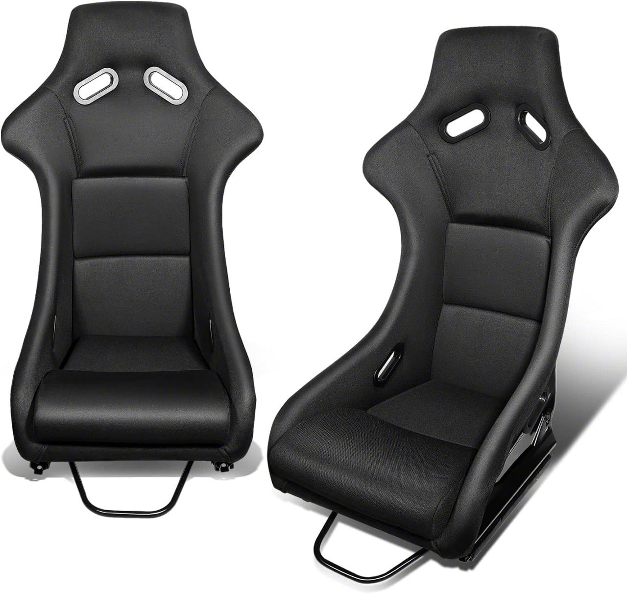 Corvette 5-Point Woven Fabric Position Racing Bucket Seats with Seat ...