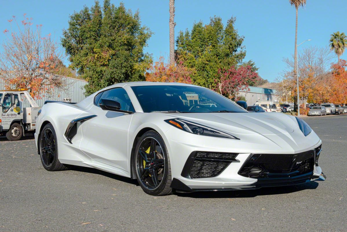 Corvette 5VM Package Front Splitter; 2-Piece Version; Carbon Flash (20 ...