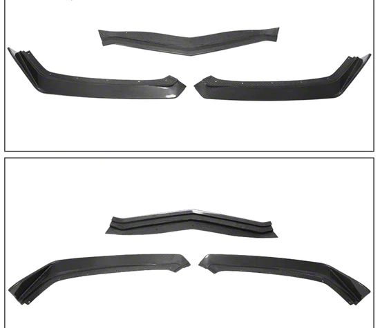 Corvette 5VM Style Chin Spoiler; Carbon Fiber (20-25 Corvette C8 ...