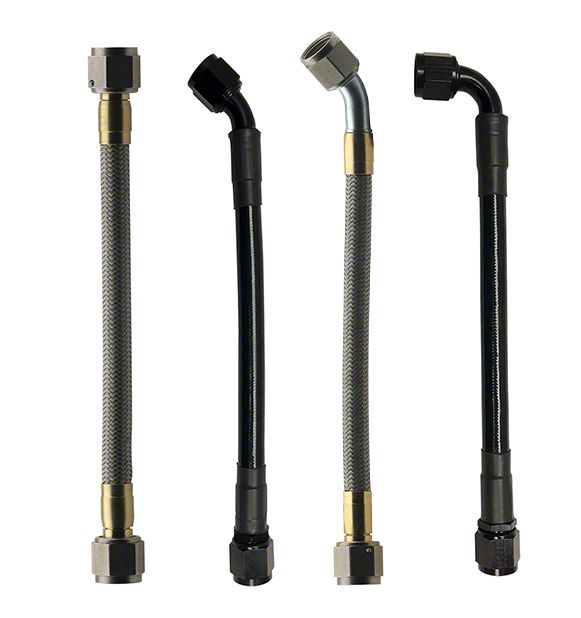 Corvette 6000 Series Straight X 45 Degree PTFE Hose Assembly with ...