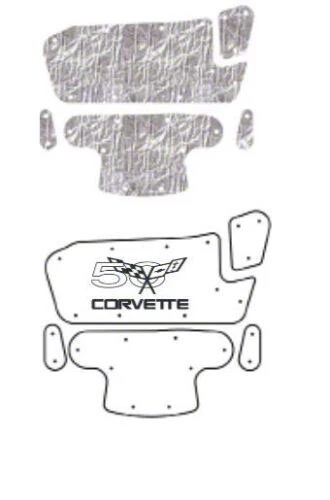 QuietRide Solutions Corvette AcoustiHood Insulation Kit with 50th ...