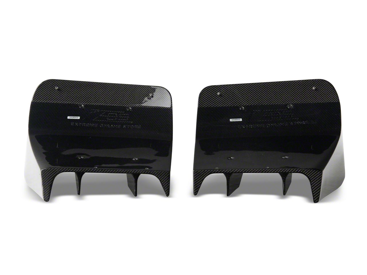 Corvette Add On Rear Bumper Diffuser; Carbon Fiber (14-19 Corvette C7 ...