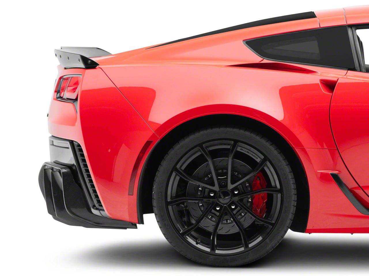 Corvette Add On Rear Bumper Diffuser; Carbon Fiber (14-19 Corvette C7 ...