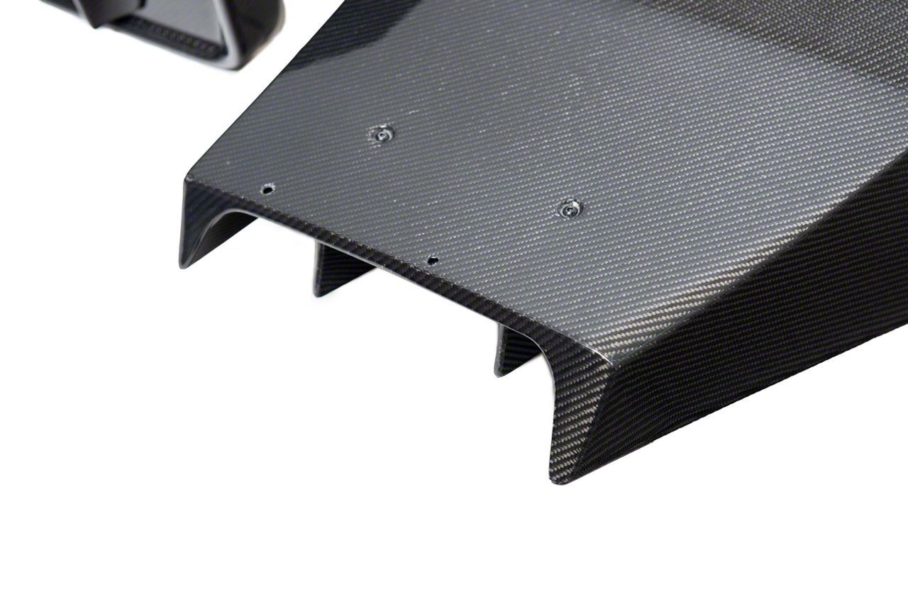 Corvette Add On Rear Bumper Diffuser; Carbon Fiber (14-19 Corvette C7 ...