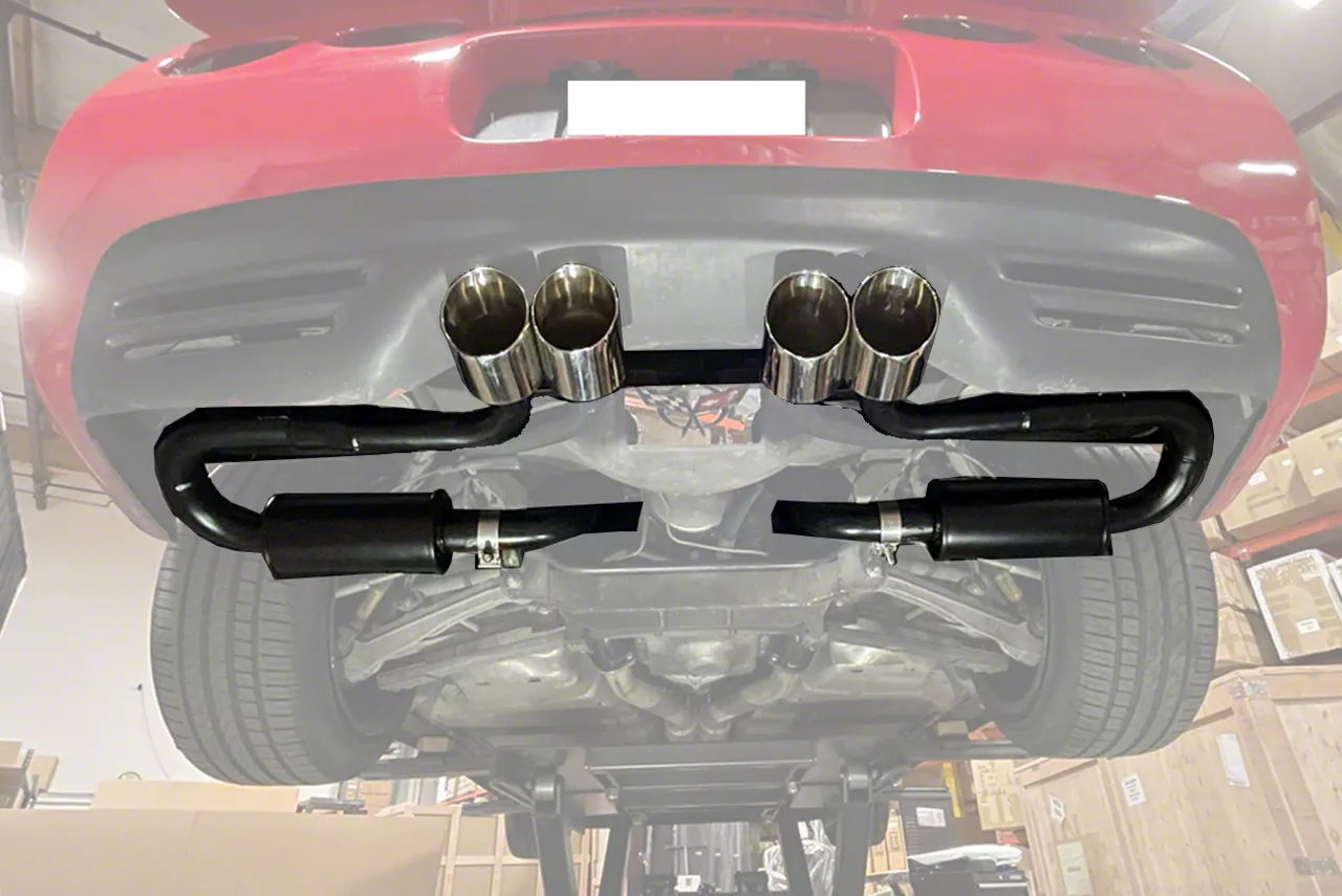 Corvette Axle-Back Exhaust System with Polished Tips (97-04 Corvette C5 ...
