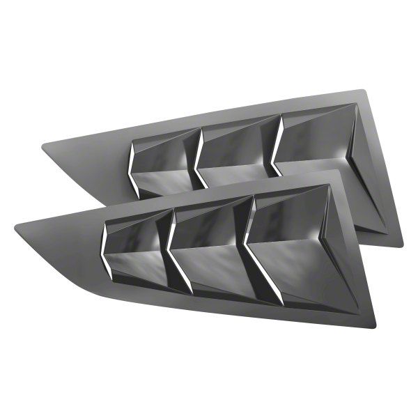 Corvette Bakkdraft Quarter Window Louvers; Cyber Gray (14-19 Corvette ...