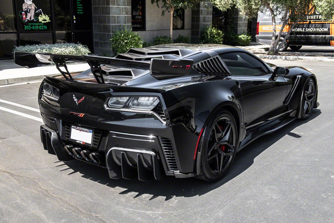 Corvette Base Rear Spoiler; Carbon Fiber (2019 Corvette C7 ZR1) - Free ...