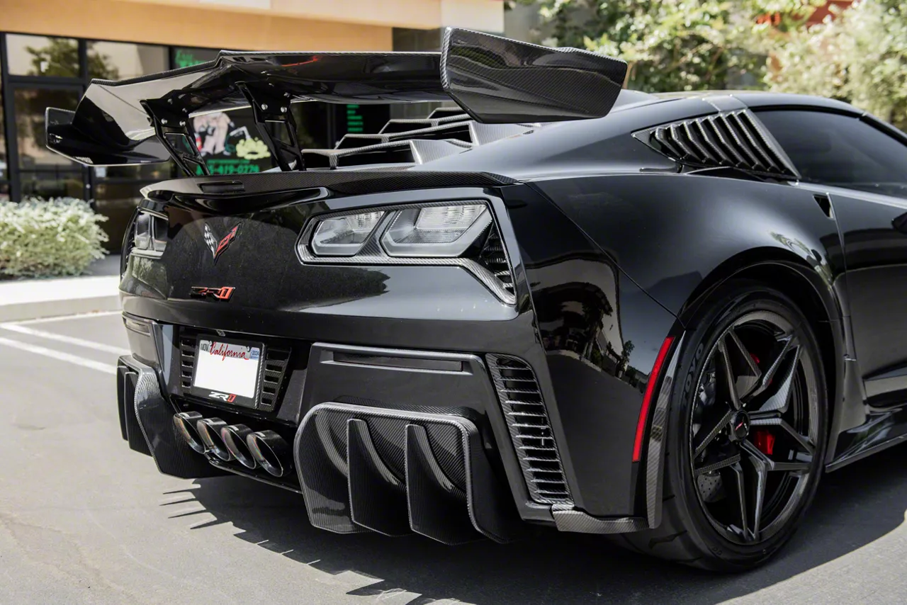 Corvette Base Rear Spoiler; Carbon Fiber (2019 Corvette C7 ZR1) - Free ...