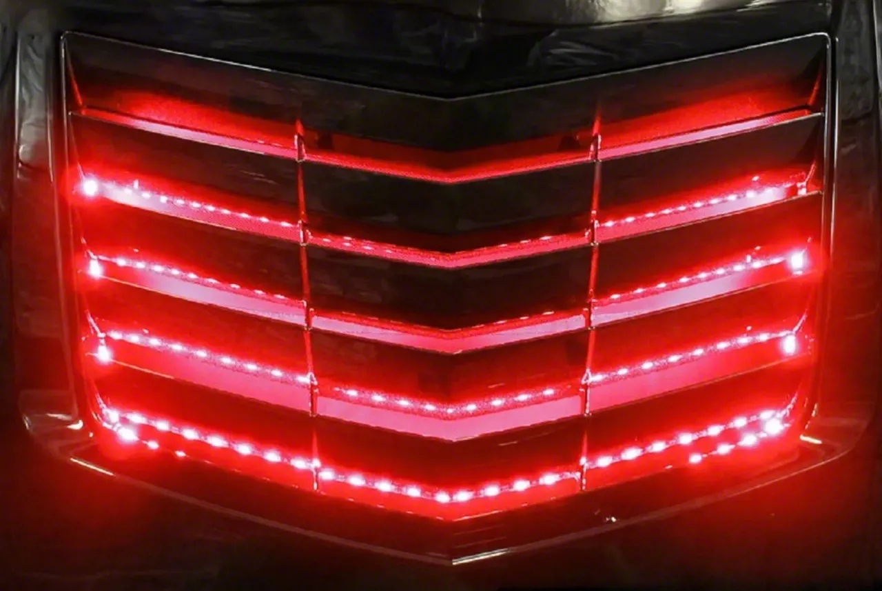 Corvette Basic Fender Cove LED Lighting Kit; Red (14-19 Corvette C7 ...