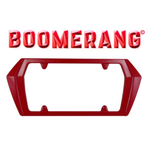 Altec Corvette Boomerang Rear License Frame; Artic White 417-110 (14-26 ...