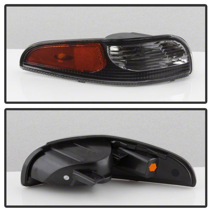Corvette Bumper Lights; Black (97-04 Corvette C5) - Free Shipping