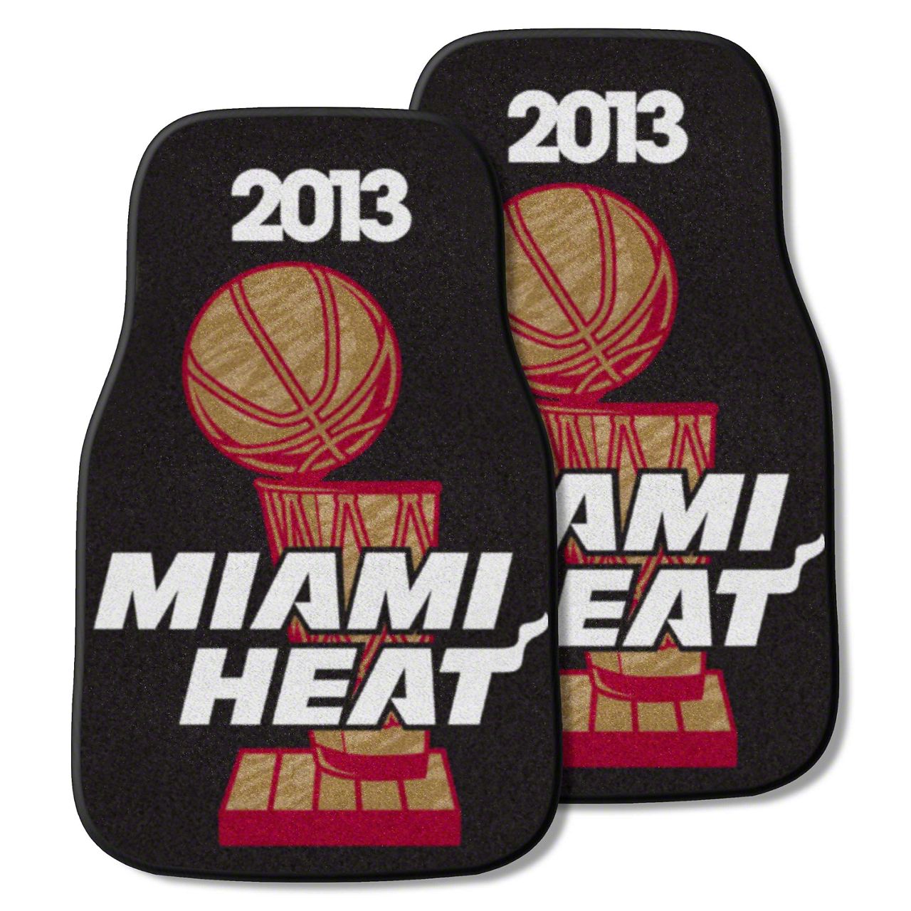 Corvette Carpet Front Floor Mats with Miami Heat 2013 NBA Champions ...