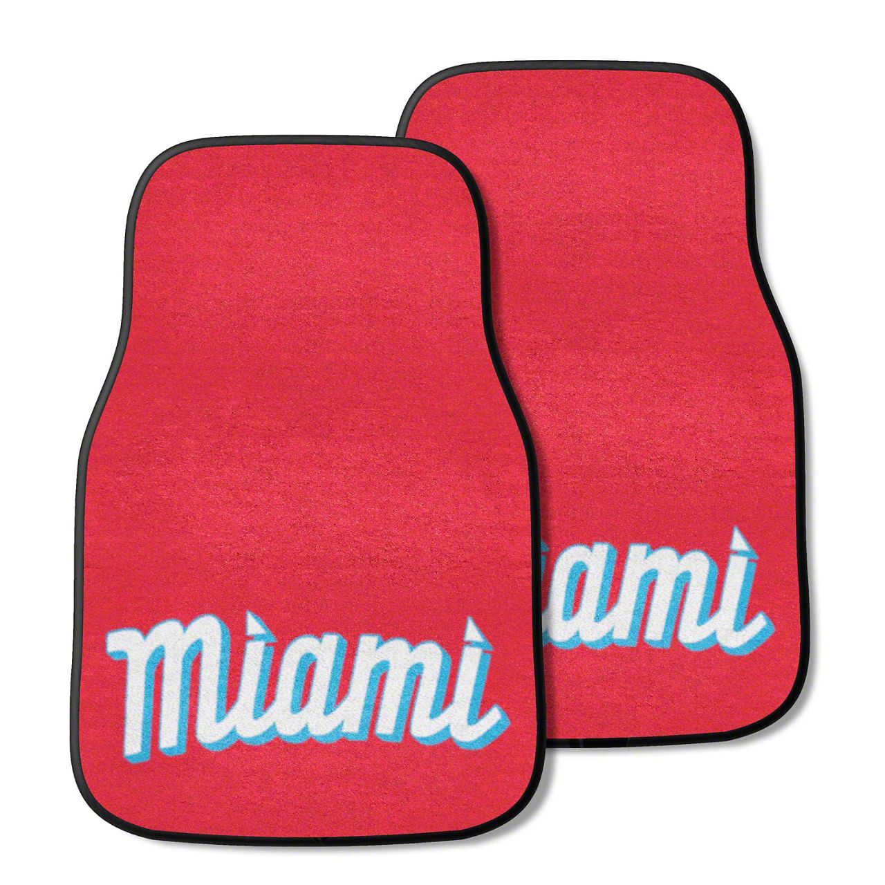 Corvette Carpet Front Floor Mats with Miami Marlins City Connect Logo ...