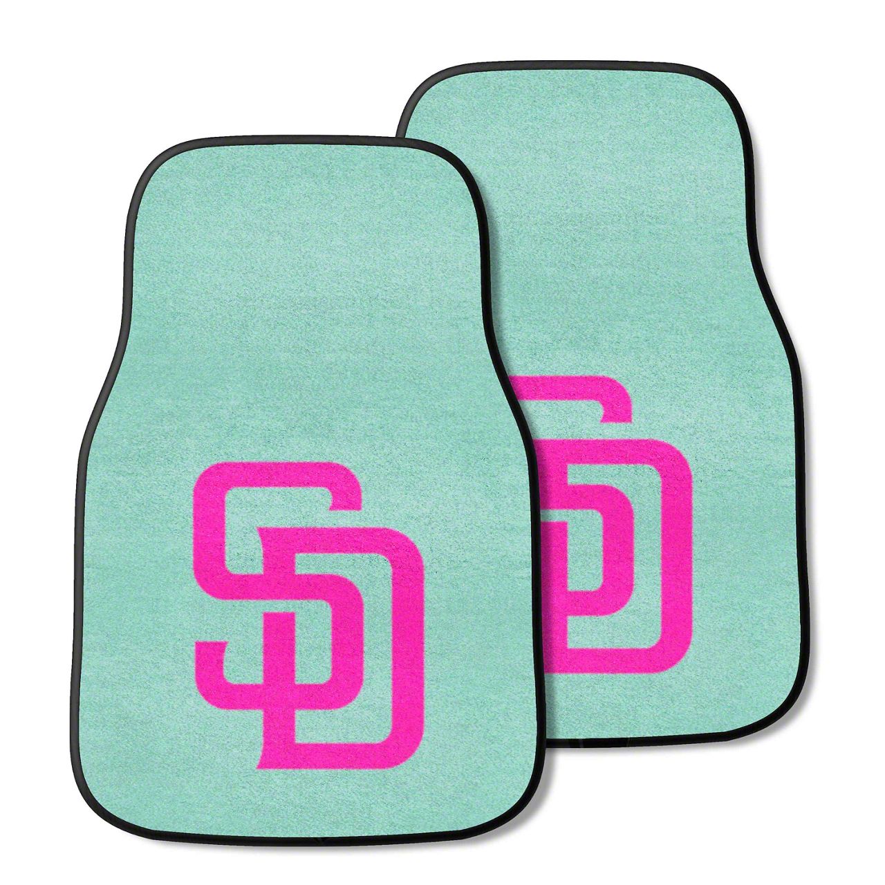 Corvette Carpet Front Floor Mats with San Diego Padres City Connect ...