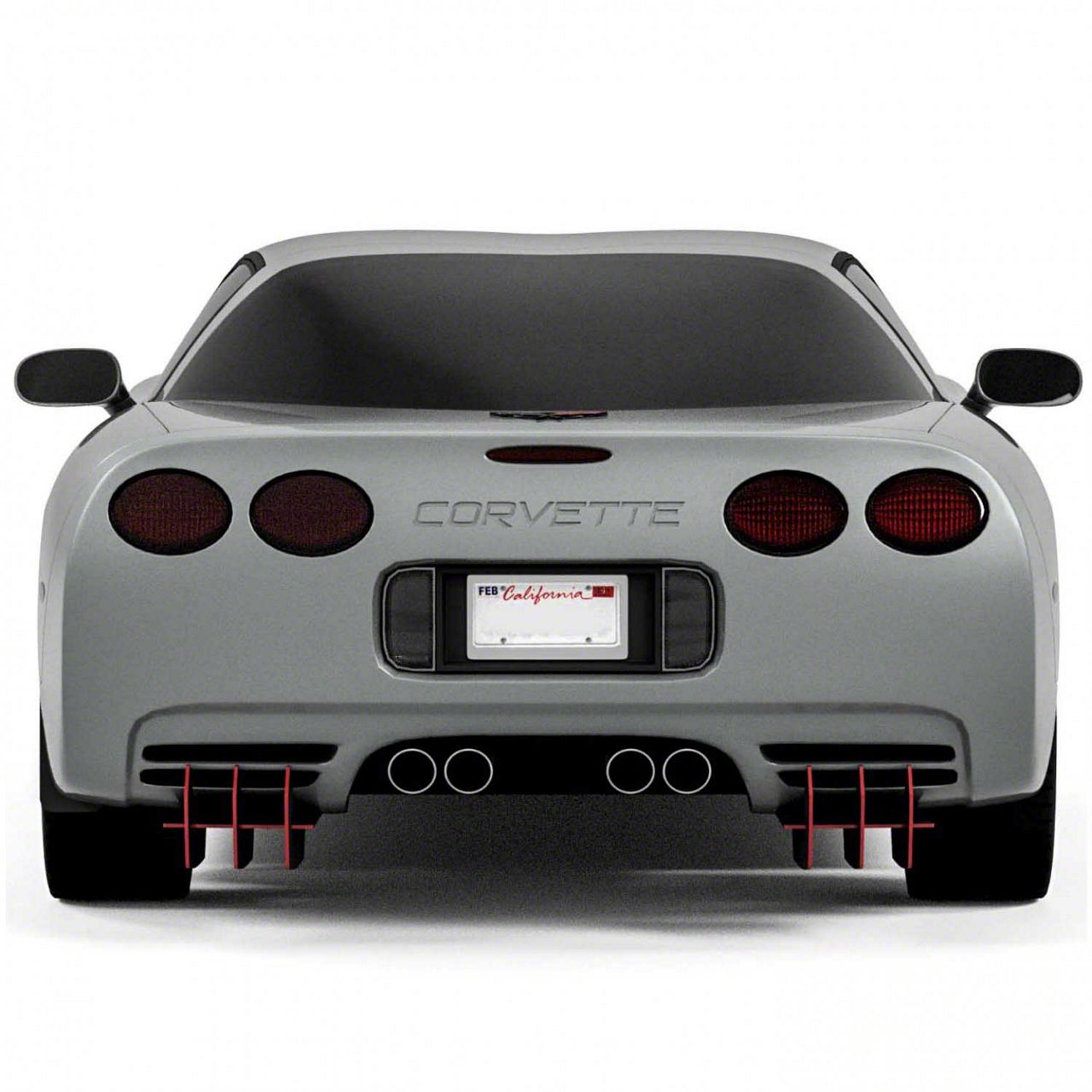Corvette Centa VR2 Rear Diffuser; Textured Black (97-04 Corvette C5 ...